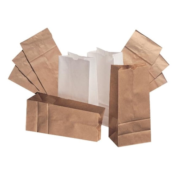 Paper Bags & Sacks 5 Natural Paper Bag 500-Bundle - Brown Kraft ...