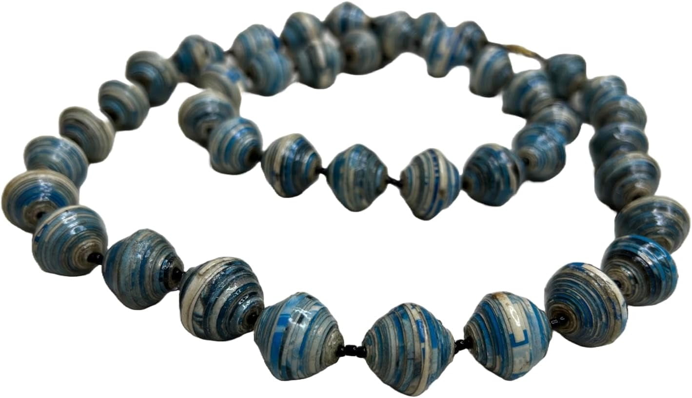 Paper Bead Necklace - Handmade in Uganda - African Jewelry - Fair Trade ...
