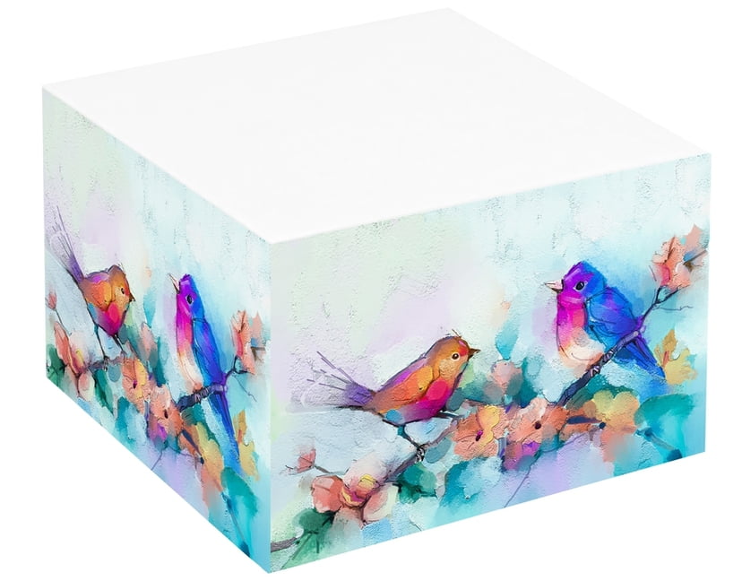 Paper Block: Watercolor Birds Paper Block (Notebook / blank book ...