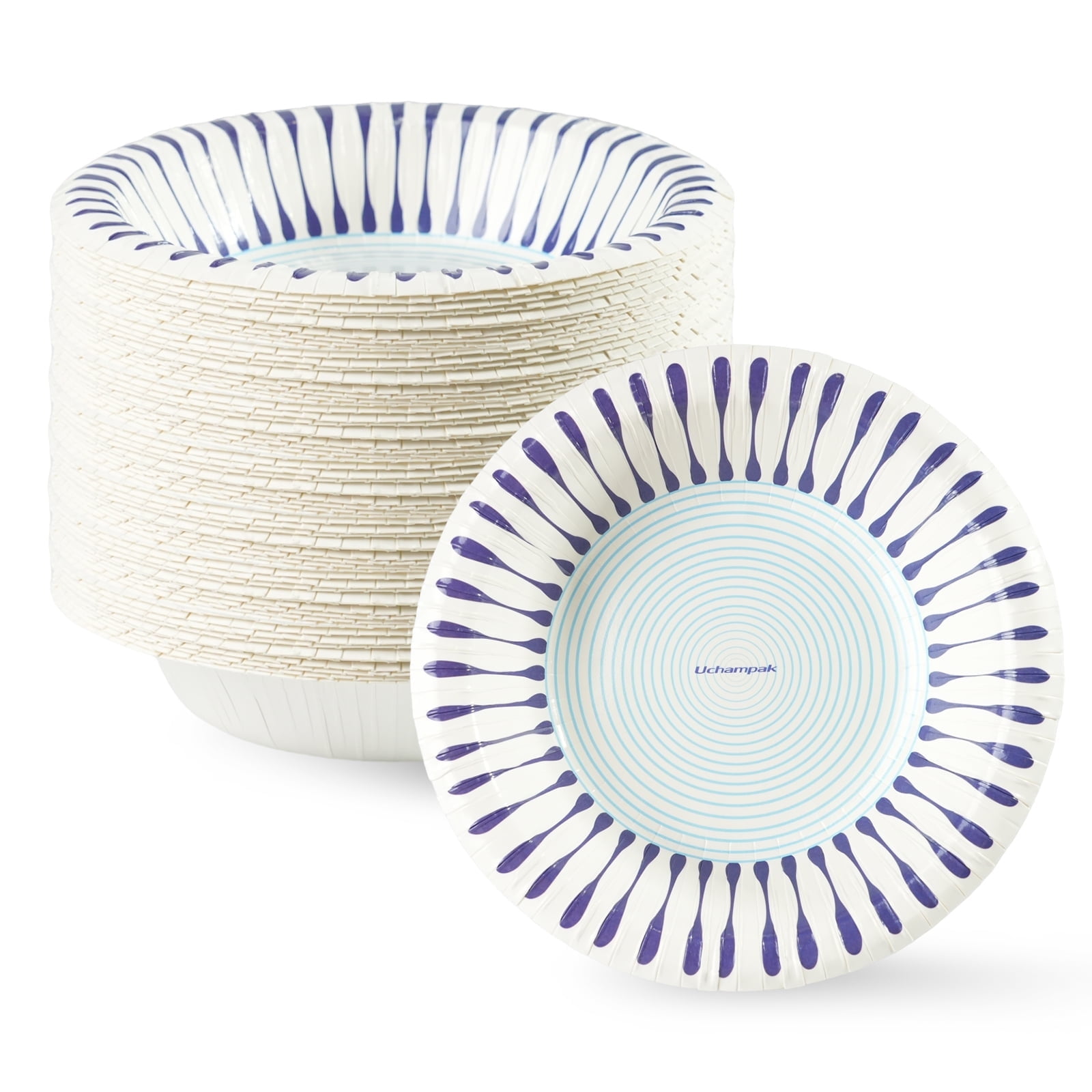 Paper Bowls 16oz, 50 Count Disposable Paper Soup Bowls, Heavy Duty ...