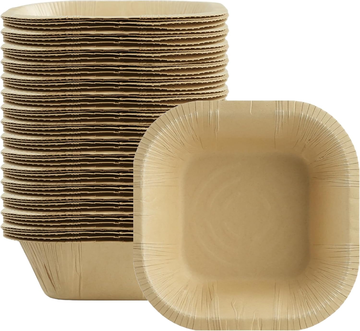 Paper Bowls 30 Count Disposable Square Soup Bowls for Party Supplies ...