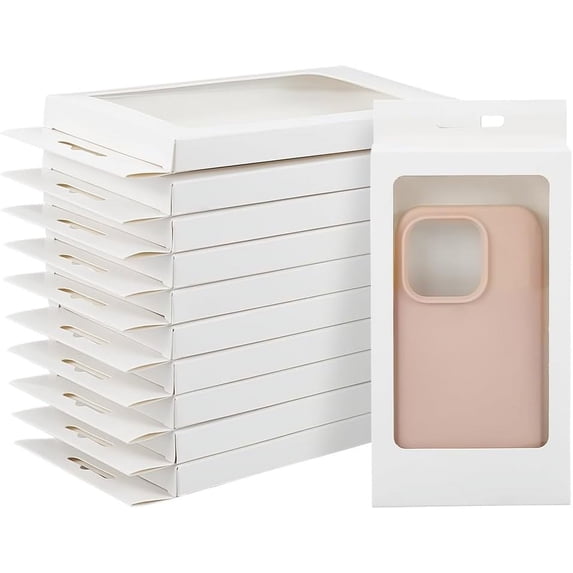 Paper Boxes with PVC Clear Window for Mobile Phone Case Packaging ...