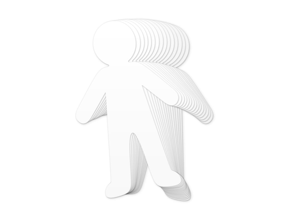 Paper Boy Cutouts - White Paper Shapes for Crafts - 15 Count - Walmart.com