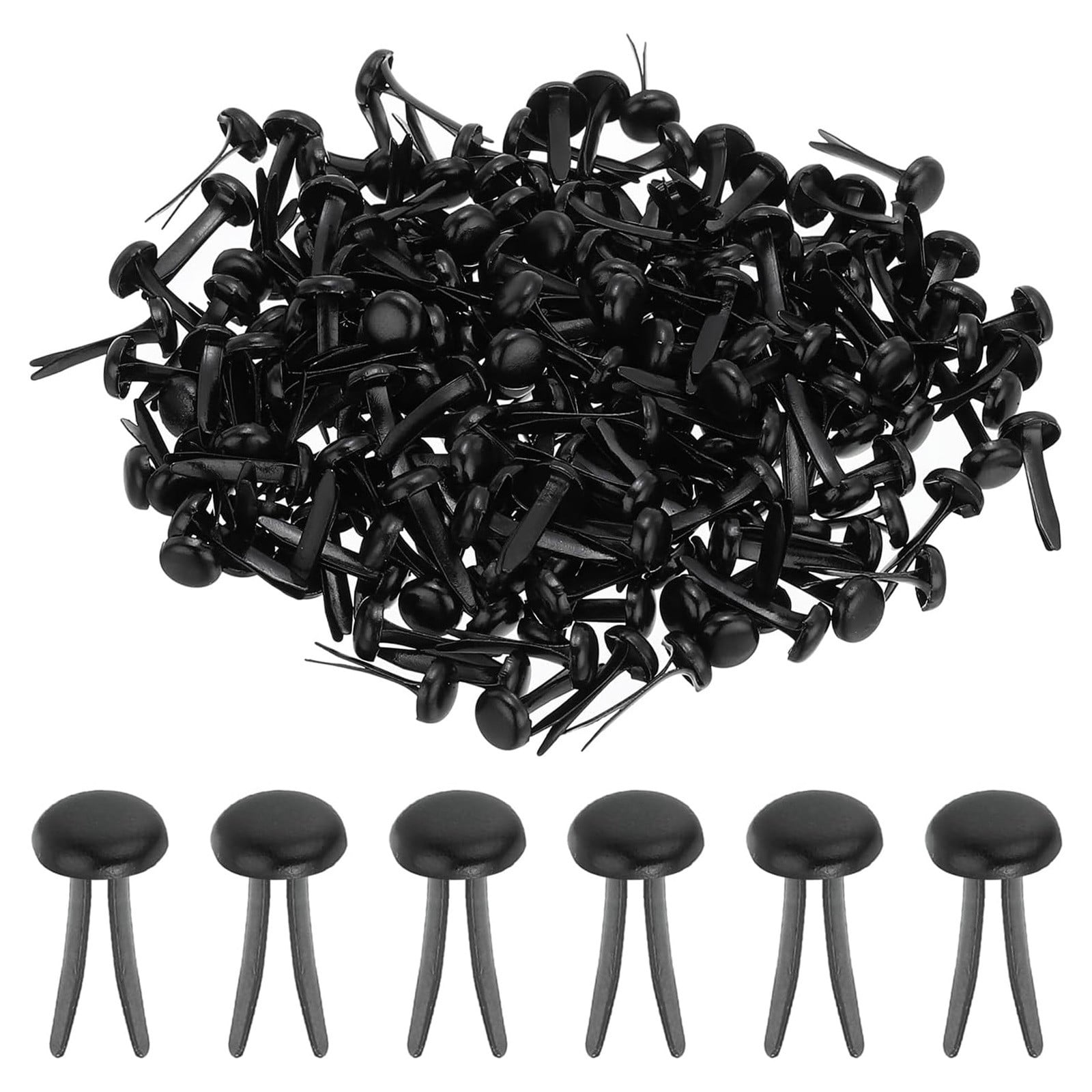 Paper Brass Fasteners, Split Pins, Mini Metal Brads Round Head Plated ...
