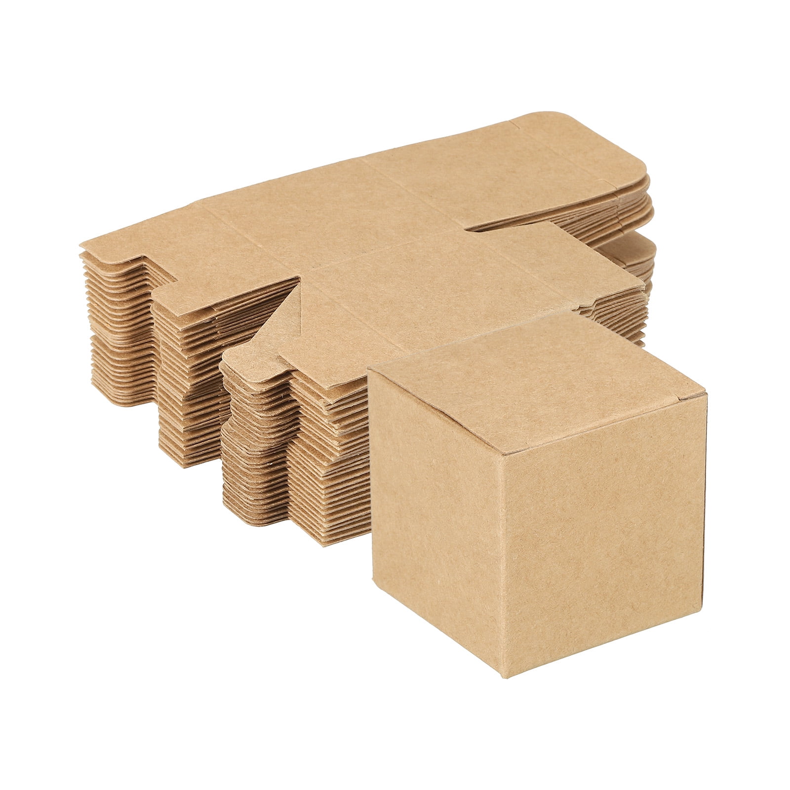 Paper Cardboard Boxes Gift Paper Box Brown 2x2x2 Inch for Gift Wrap ...
