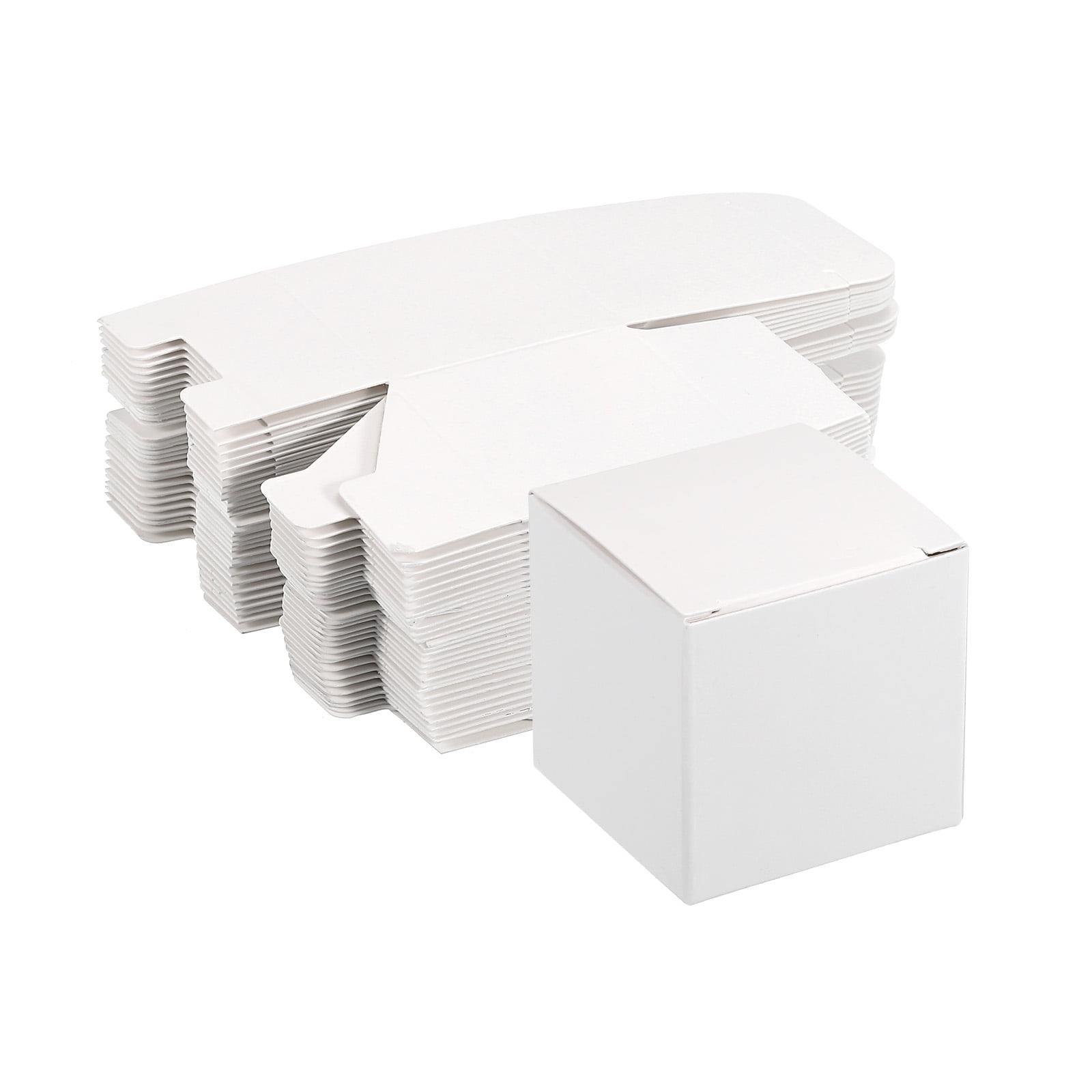 Paper Cardboard Boxes Gift Paper Box White 2x2x2 Inch for Gift Wrap ...