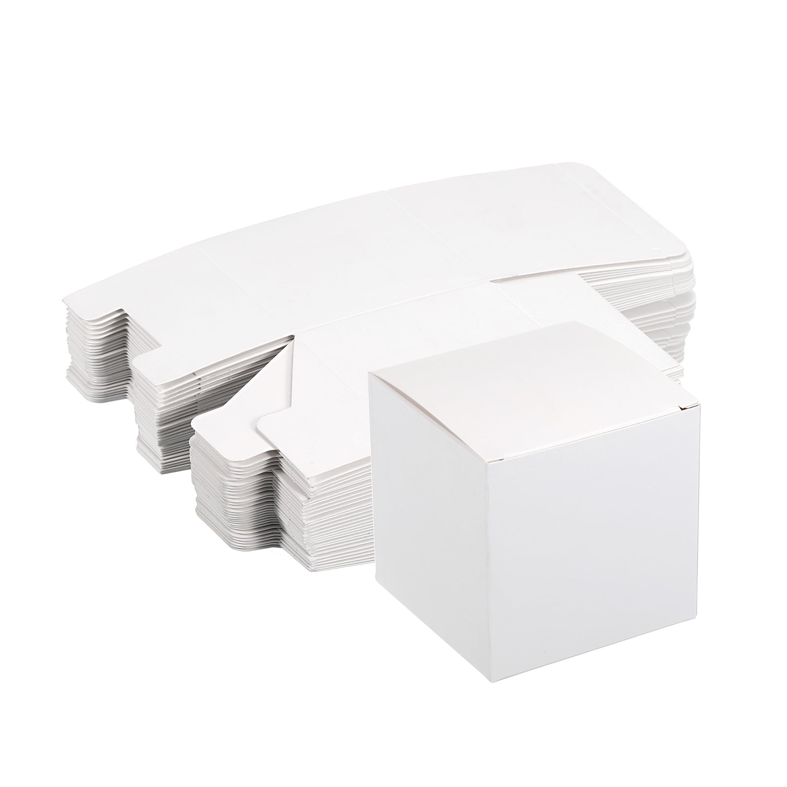 Paper Cardboard Boxes Gift Paper Box White 3.1x3.1x3.1 Inch for Gift ...