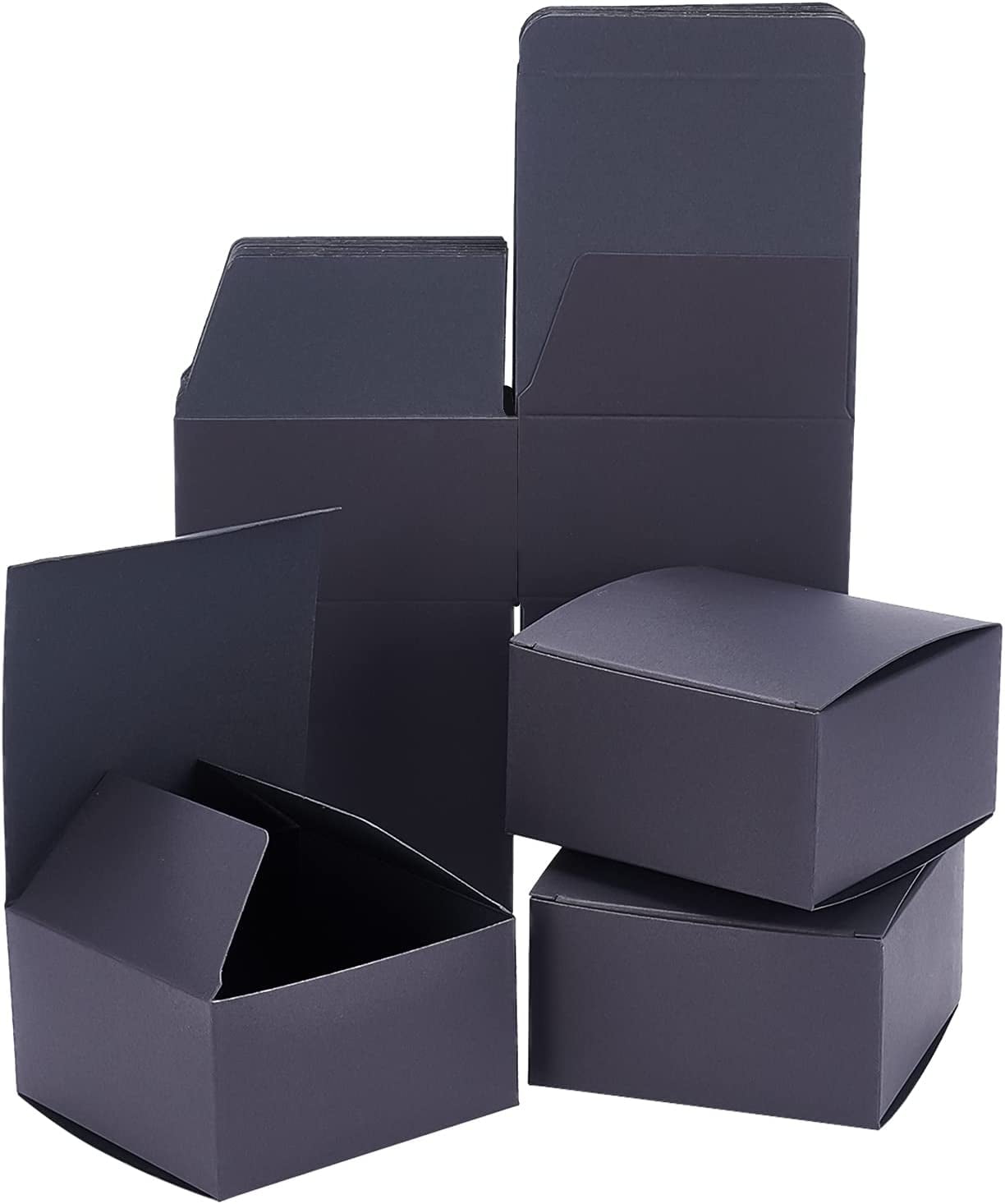 Paper Cardboard Jewelry Boxes Square Black Unfold: 26x18x0.1cm Finished ...