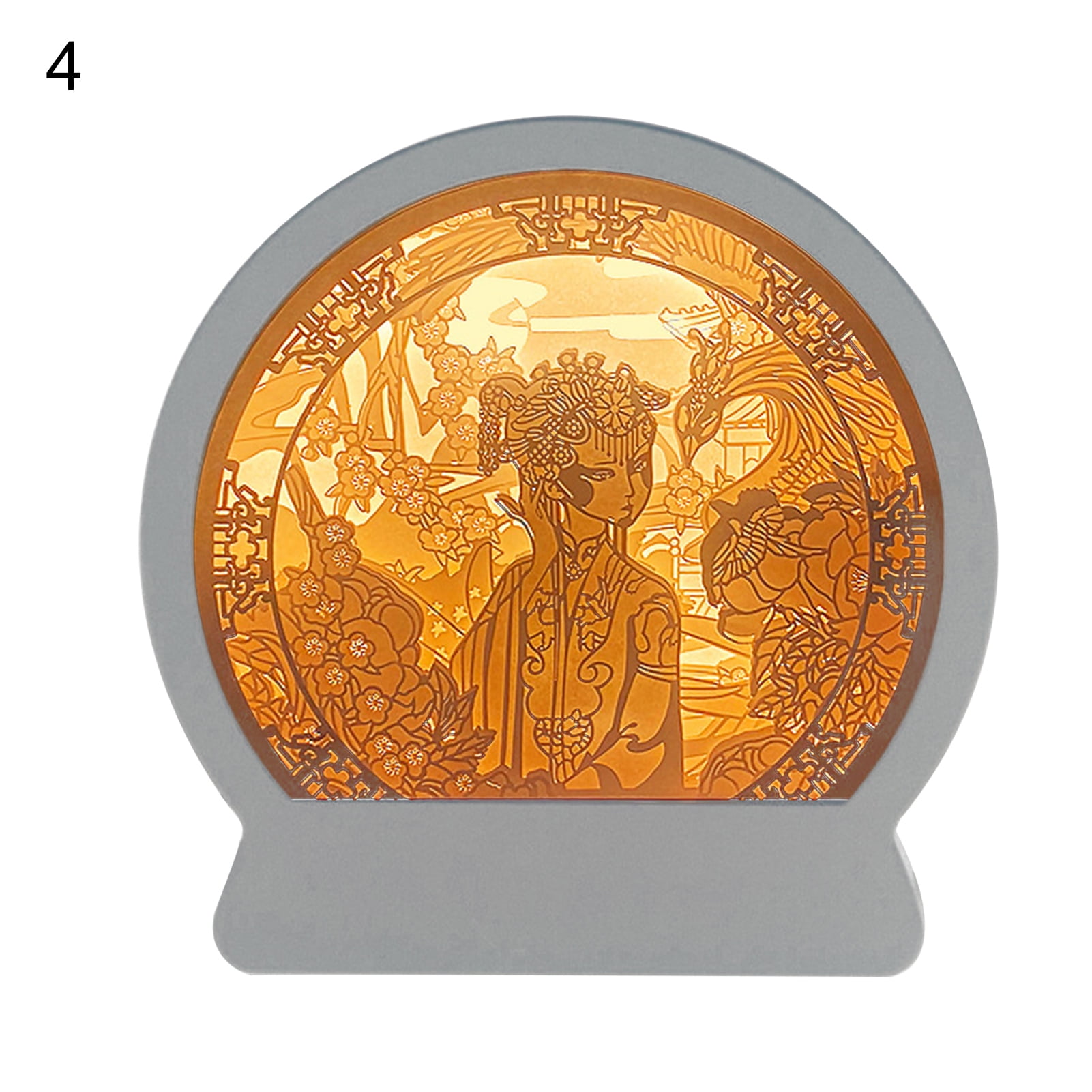 Paper Carving Light Ancient Style Exquisite Pattern USB LED Paper ...