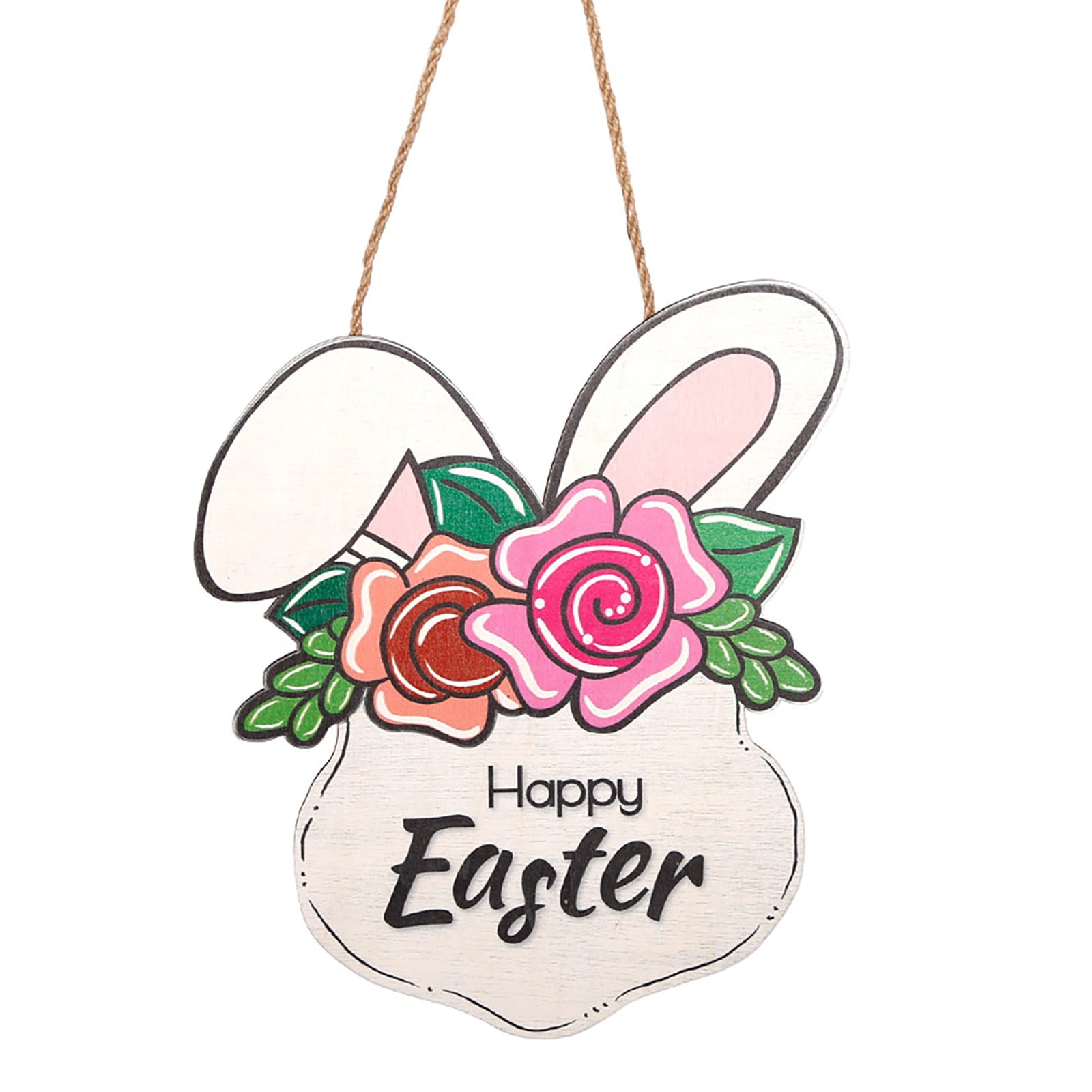 Paper Chain Strips Christmas Garland Wooden Easter Hangings Spring Home ...