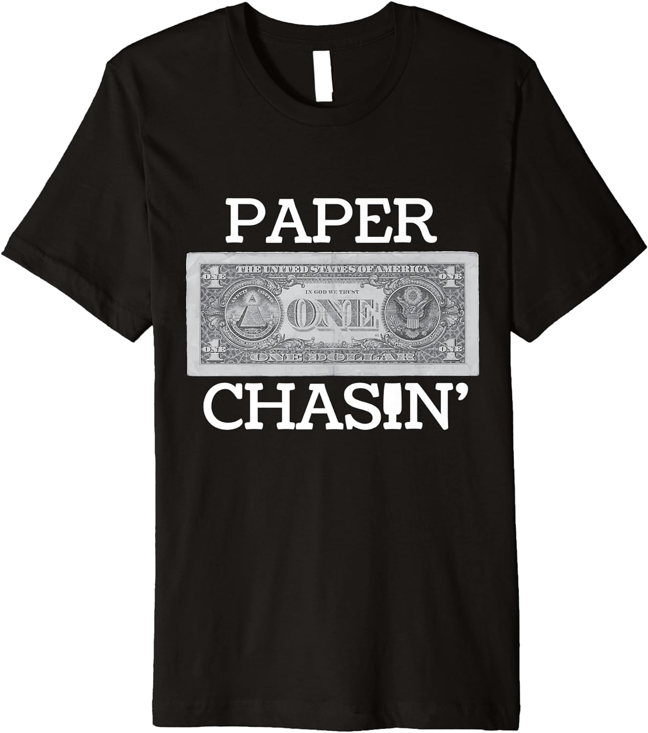 Paper Chasin Hip Hop Urban Hustler T-Shirt White Txt - Walmart.com