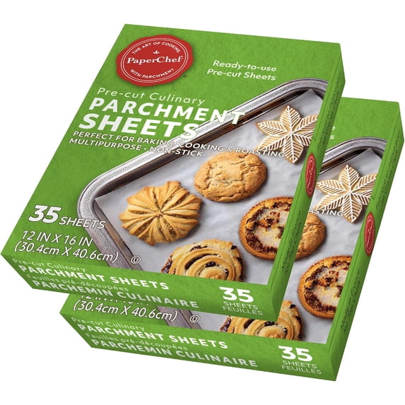 Paper Chef Culinary Professional Parchment - Pre-Cut Non-Stick Sheets ...