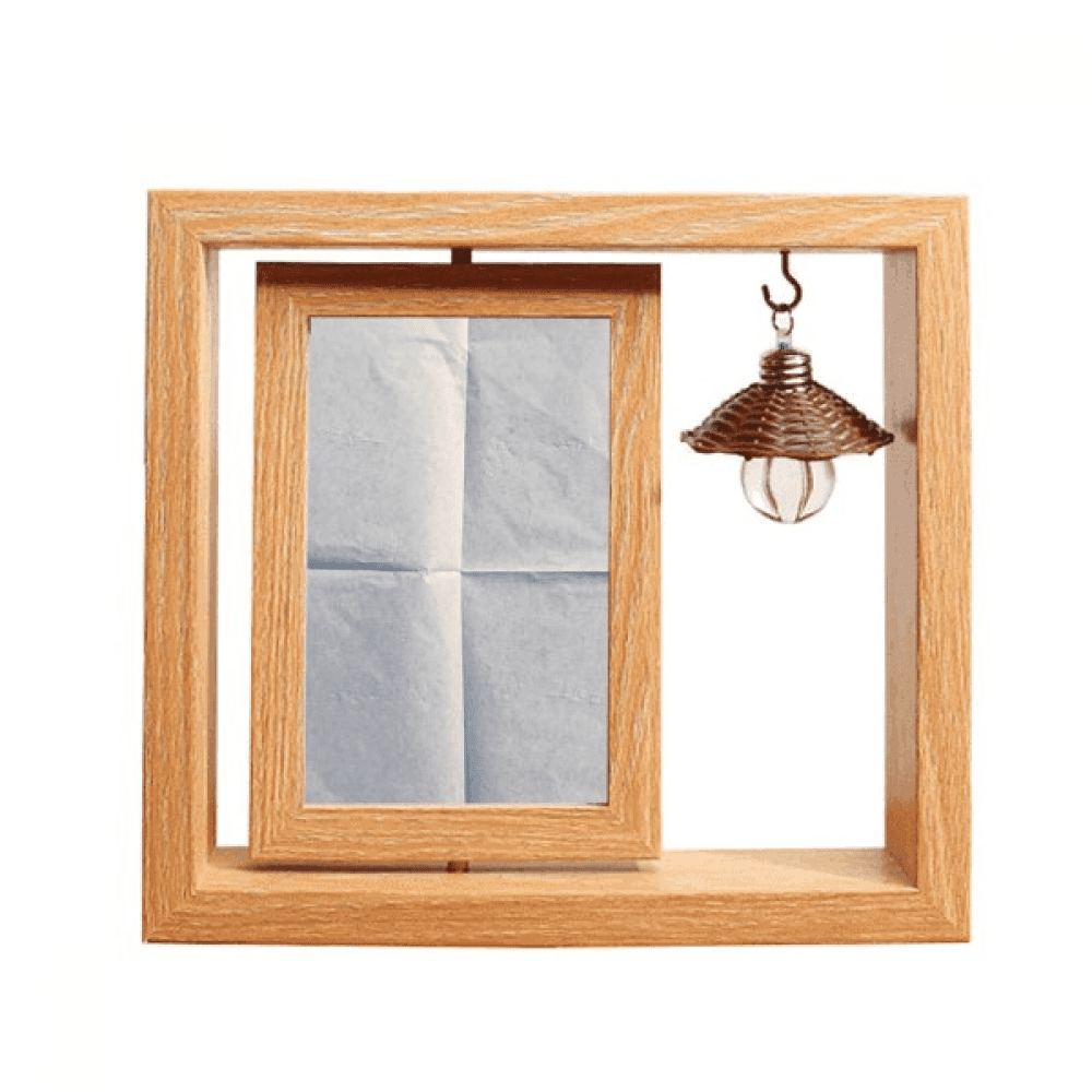 Paper Clean Neat Fold Texture Wooden Rotating Picture Photo Frame 4x6 ...