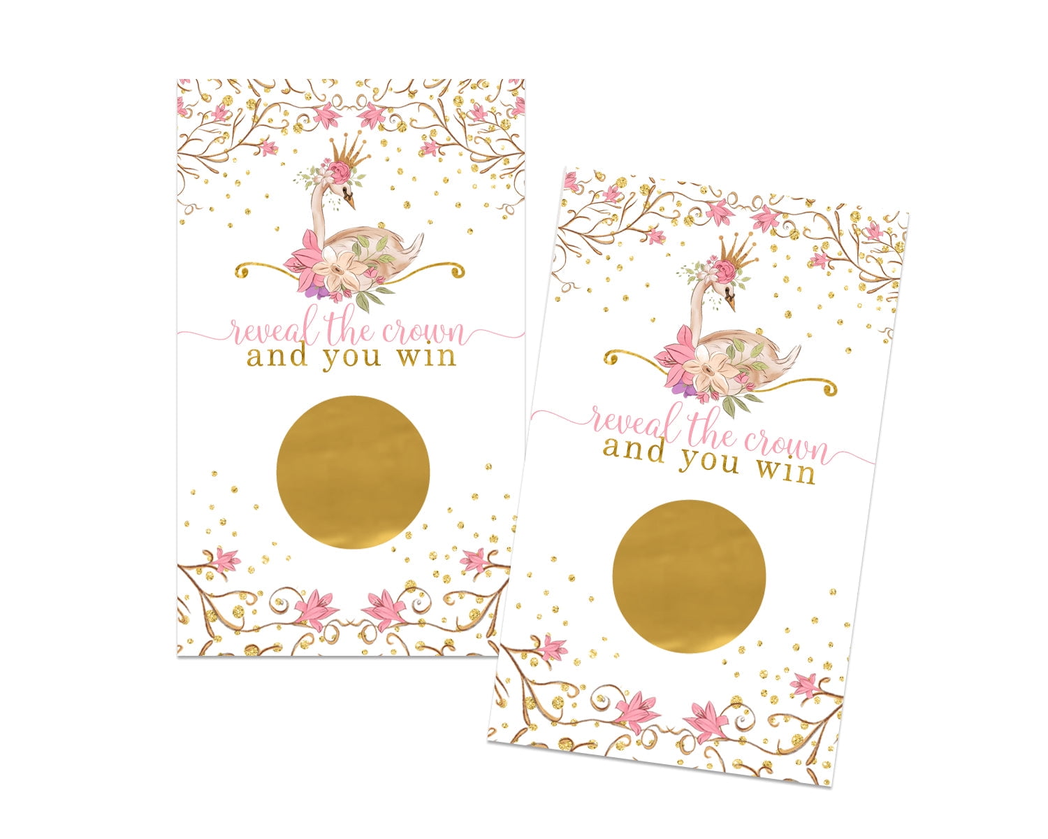 Paper Clever Party Swan Princess Scratch Off Game Cards (30 Pack) Girls ...