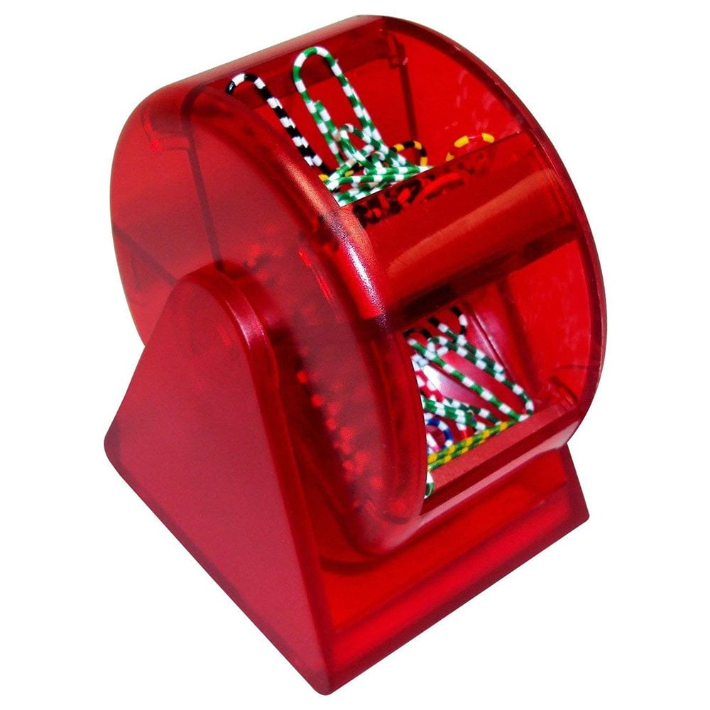 Paper Clip Dispenser - Plastic Ferris Wheel, 5 Compartments with ...