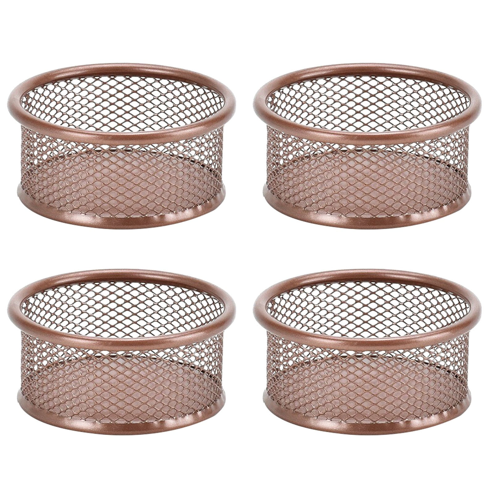 Paper Clip Holder, Mesh Desk Organizer Dish, Sticky Note Dispenser ...