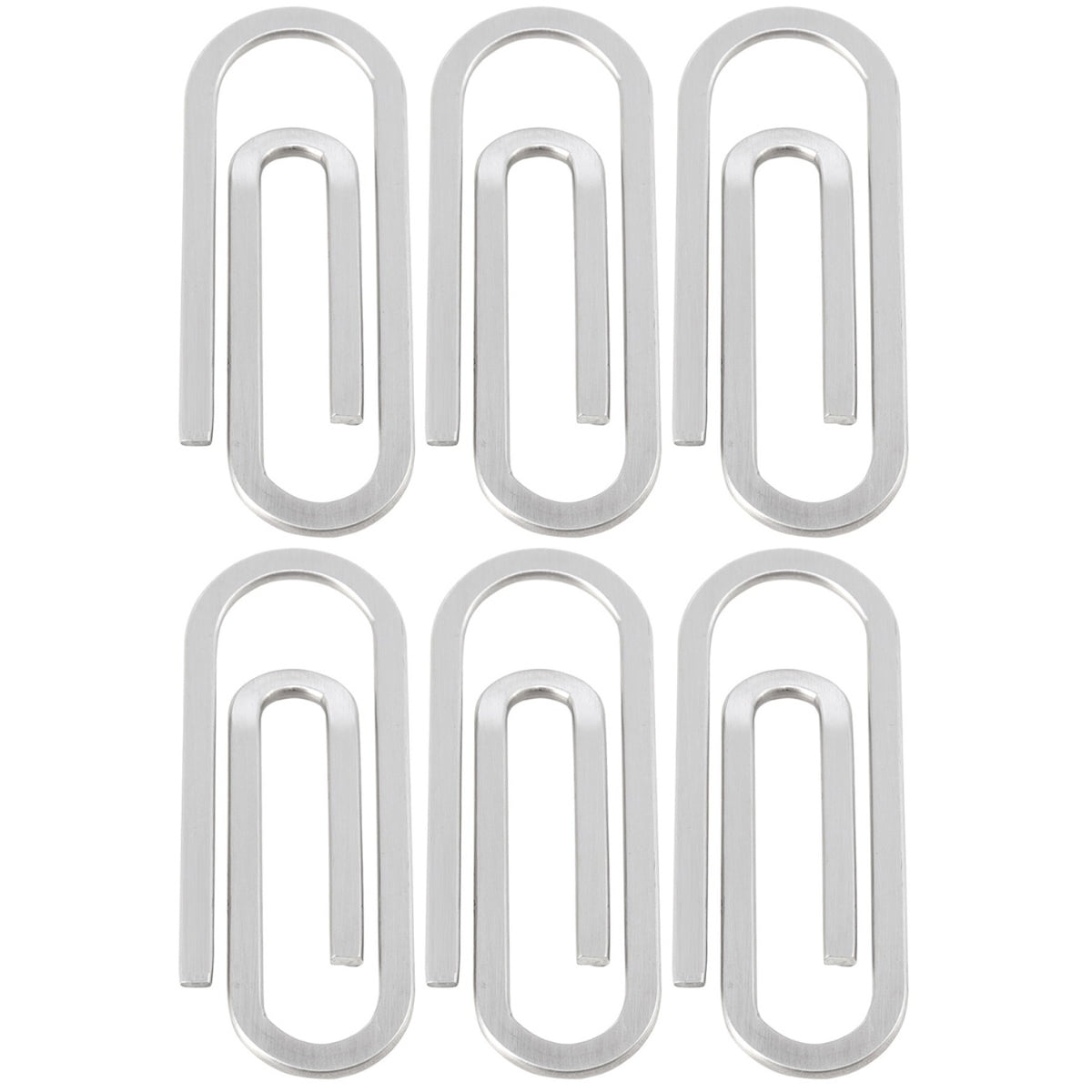 Paper Clip Large Clips Silver Paperclips Decor Miss Man Office 2 Pieces ...
