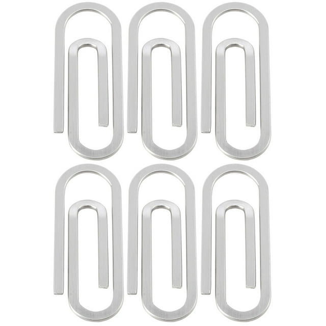 Paper Clip Large Clips Silver Paperclips Decor Miss Man Office 2 Pieces ...