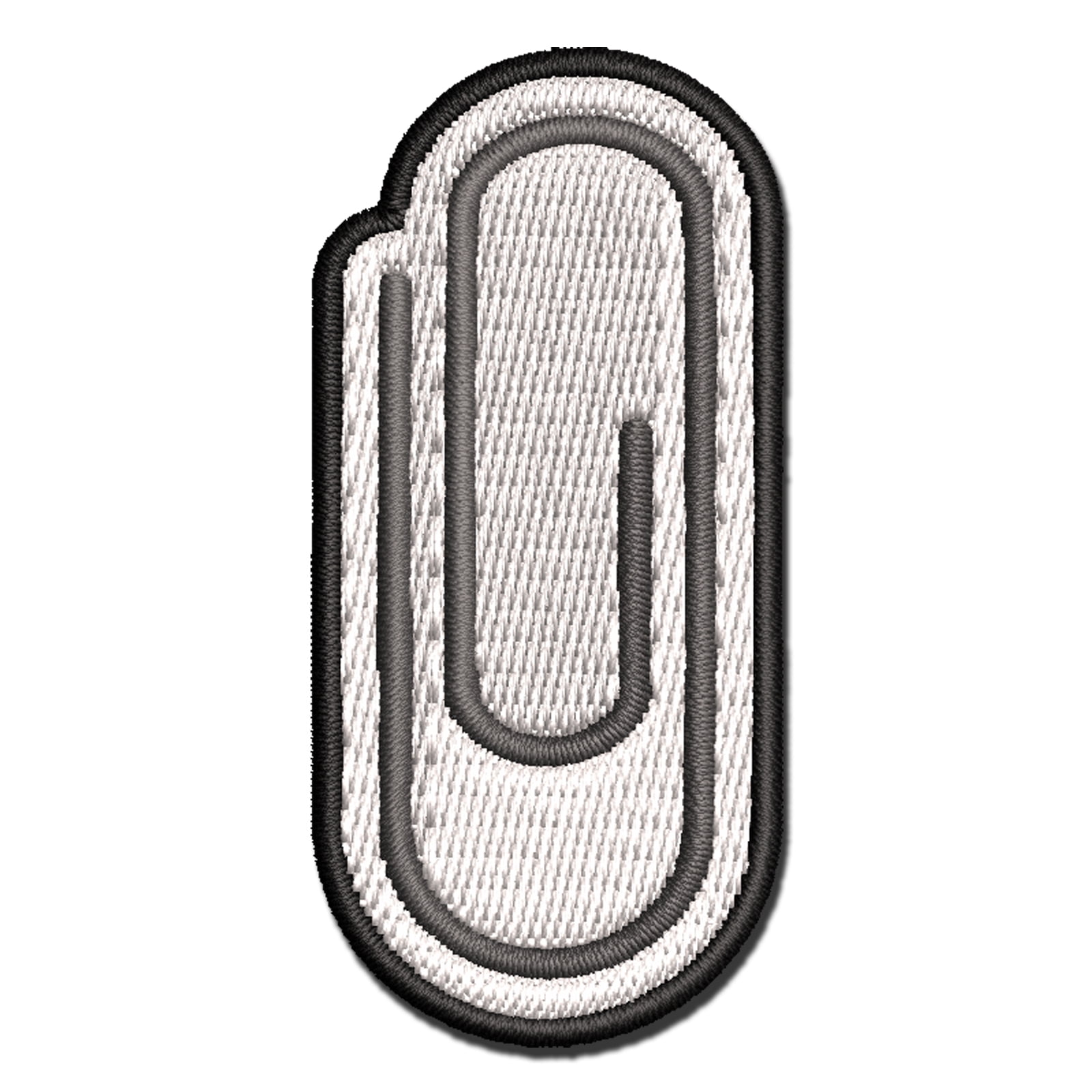 Paper Clip Symbol Applique Multi-Color Embroidered Iron-On Patch - 3 ...