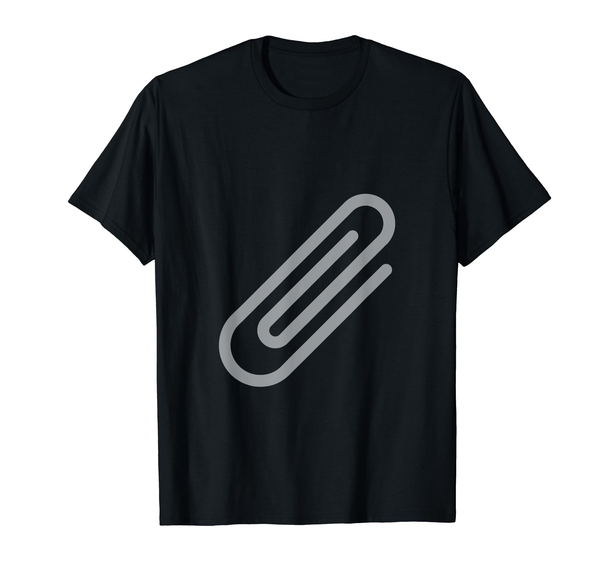 Paper Clip T-Shirt - Black - Walmart.com