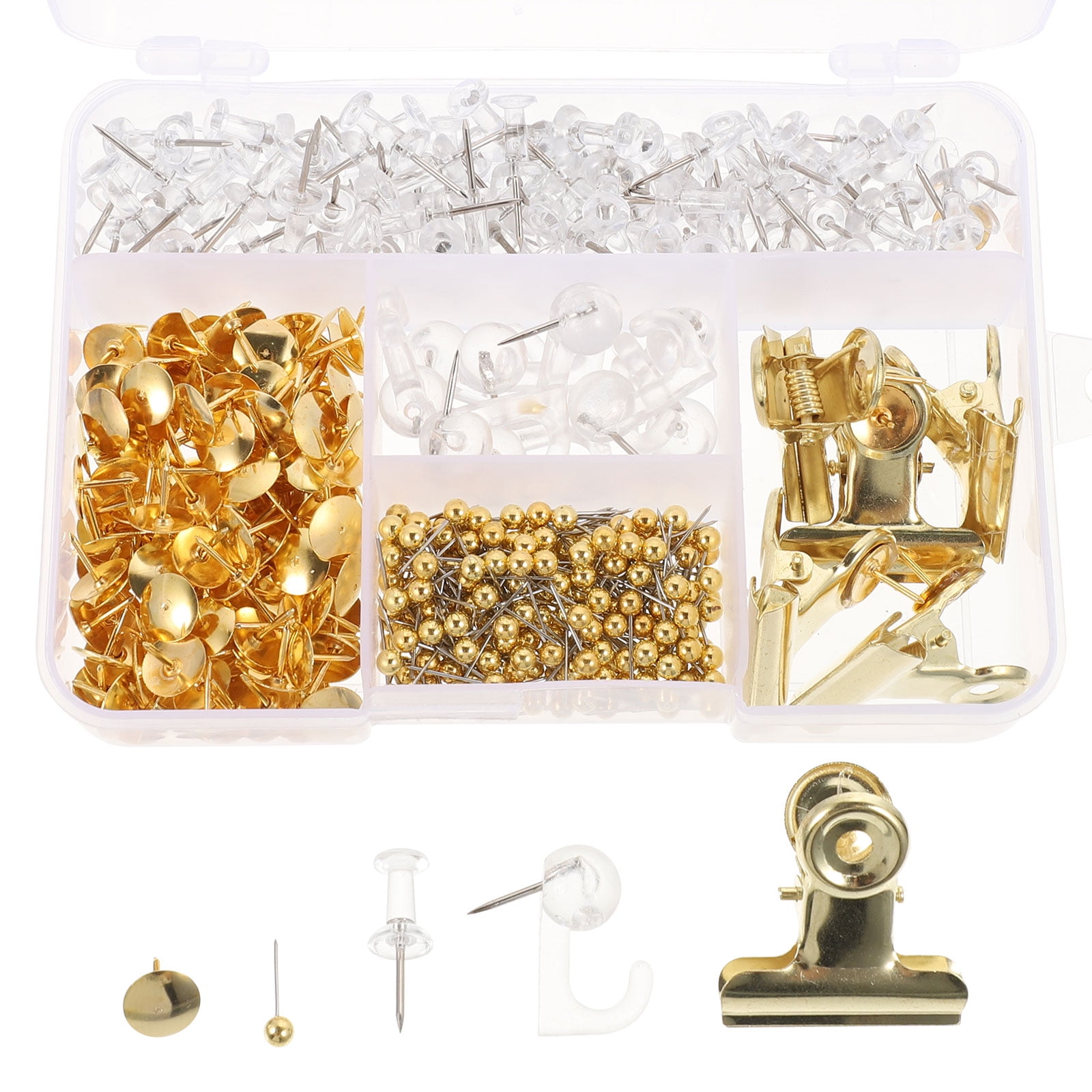 Paper Clip Thumbtack File Binder Clips Office Tacks Multi-functional ...