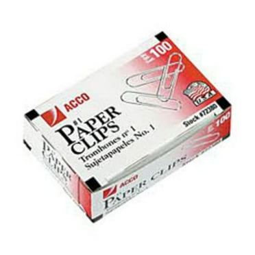 Acco Brands, Inc. Regal Clips, 100/Box - Walmart.com
