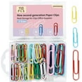 Paper Clips, 110Pcs Colored Paper Clip Assorted Sizes (2 inch & 1.3 ...