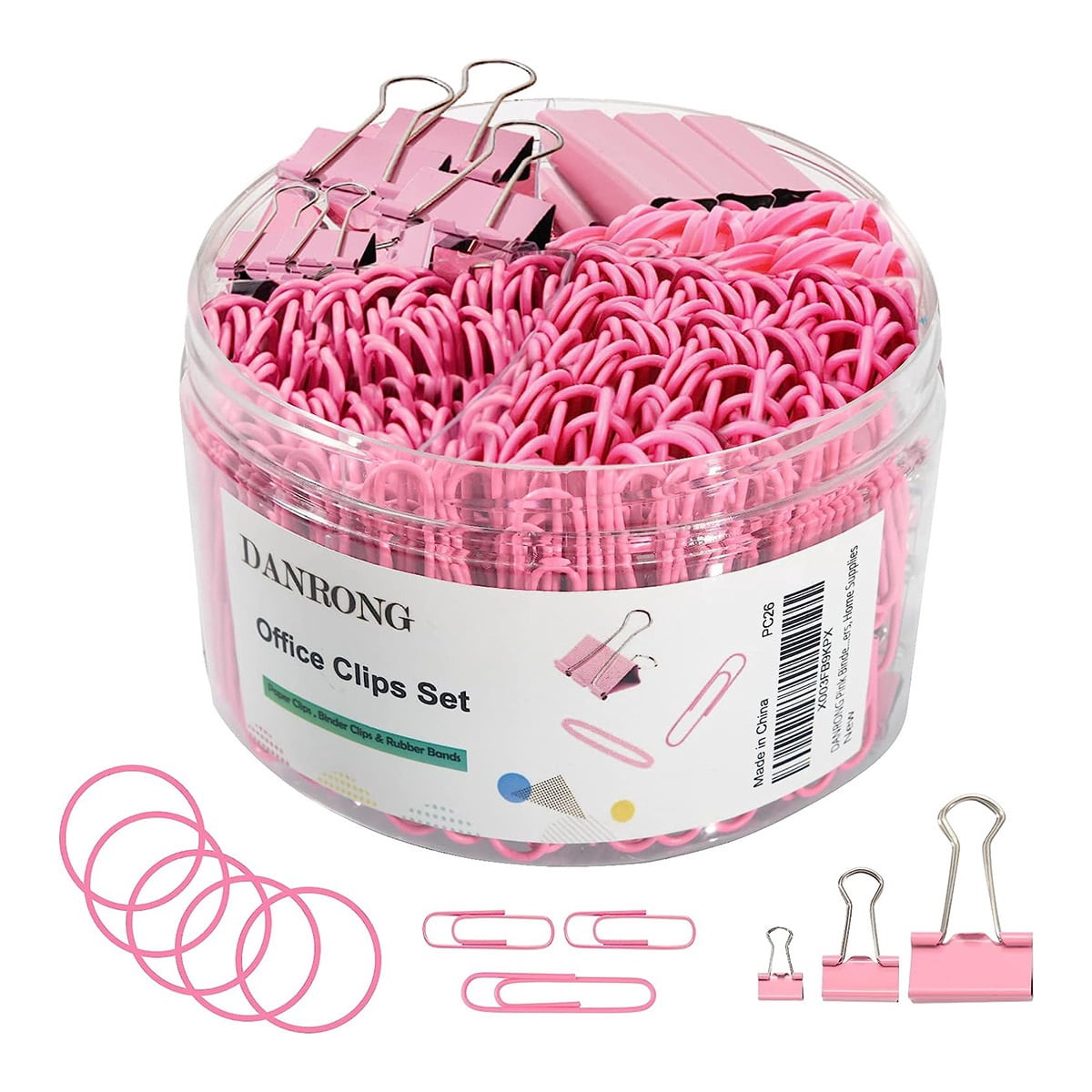 Paper Clips Binder Clips Set, Assorted Size Paper Clips and Binder ...