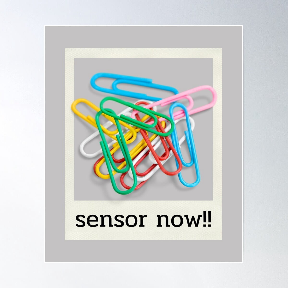 Paper Clips, Educational Poster Wall Art, Modern Wall Decor For Living ...