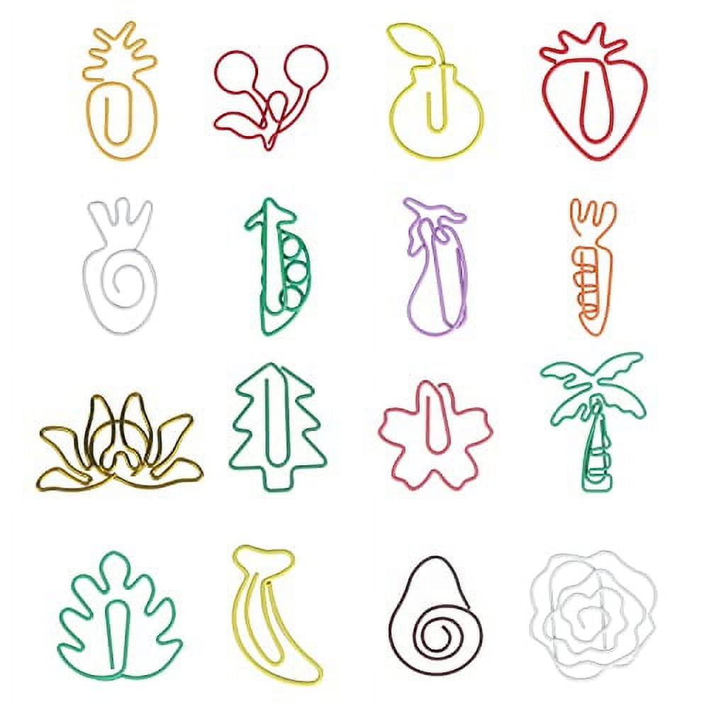 Paper Clips for Kids Plant Shaped Paperclip Fun Paper Clips Assorted ...