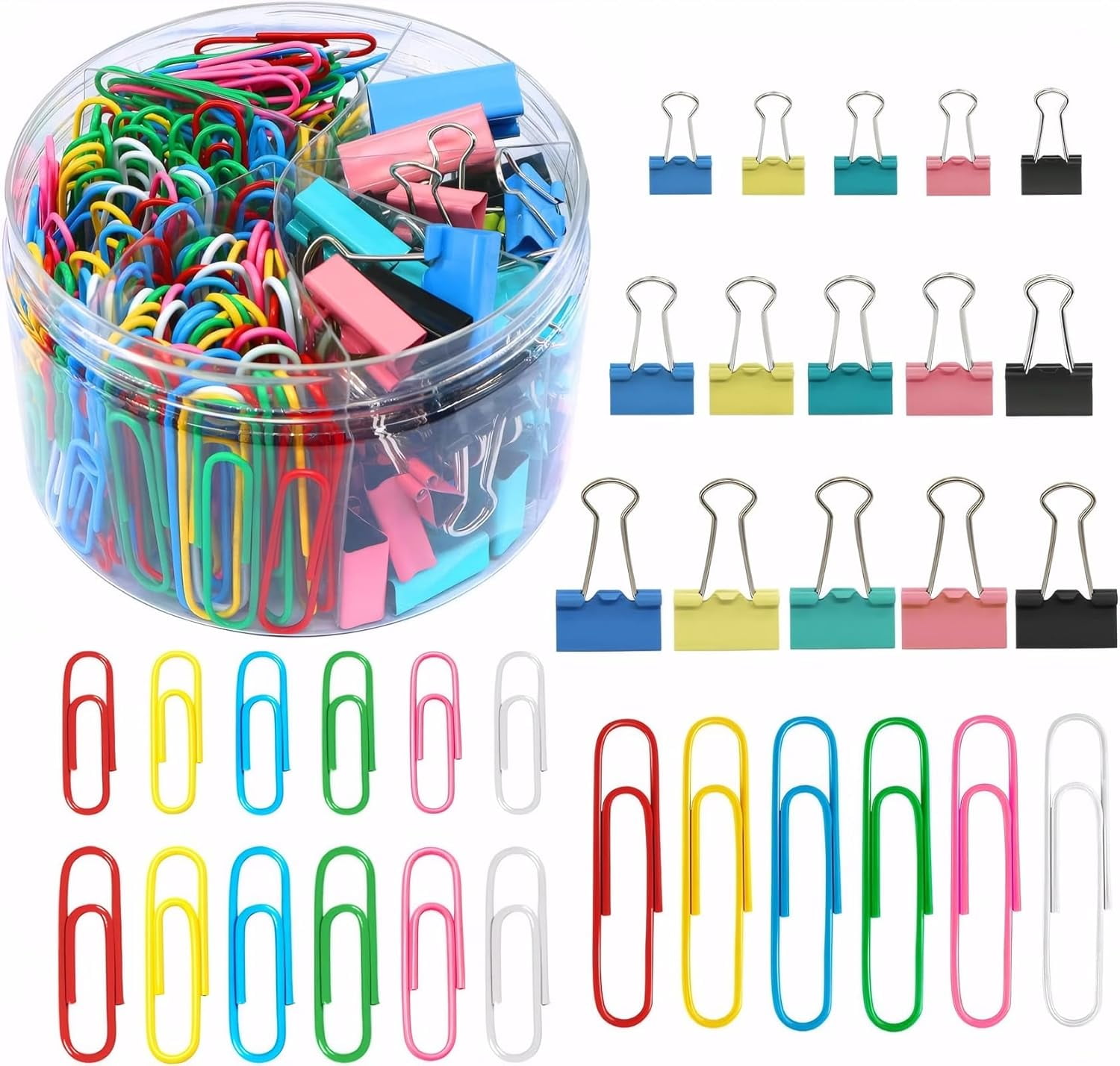 Paper Clips and Binder Clips,Assorted Size paperclips and Binder Clips ...
