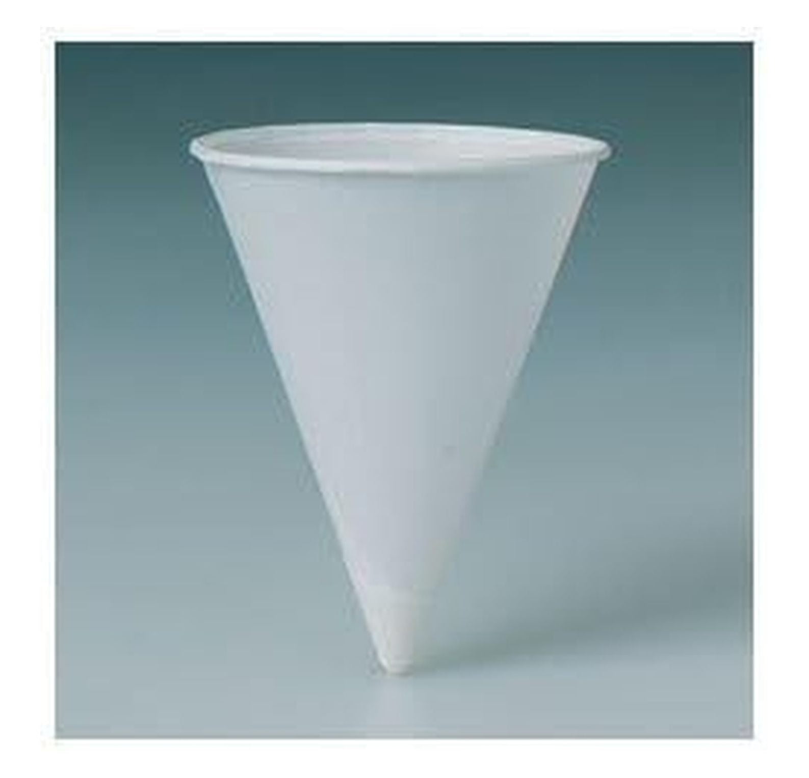 Paper Cone Cups 4.5 oz. Roll Rim. 200/pk; 25pk/cs 5000cups/case ...