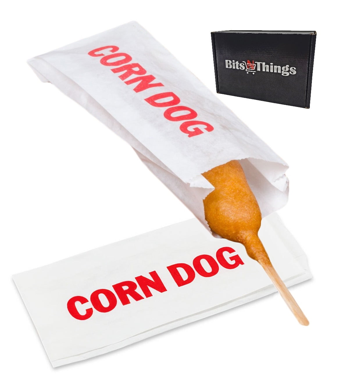 Paper Corn Dog Bags | Party Event Carnival Fair | Classic Red & White ...