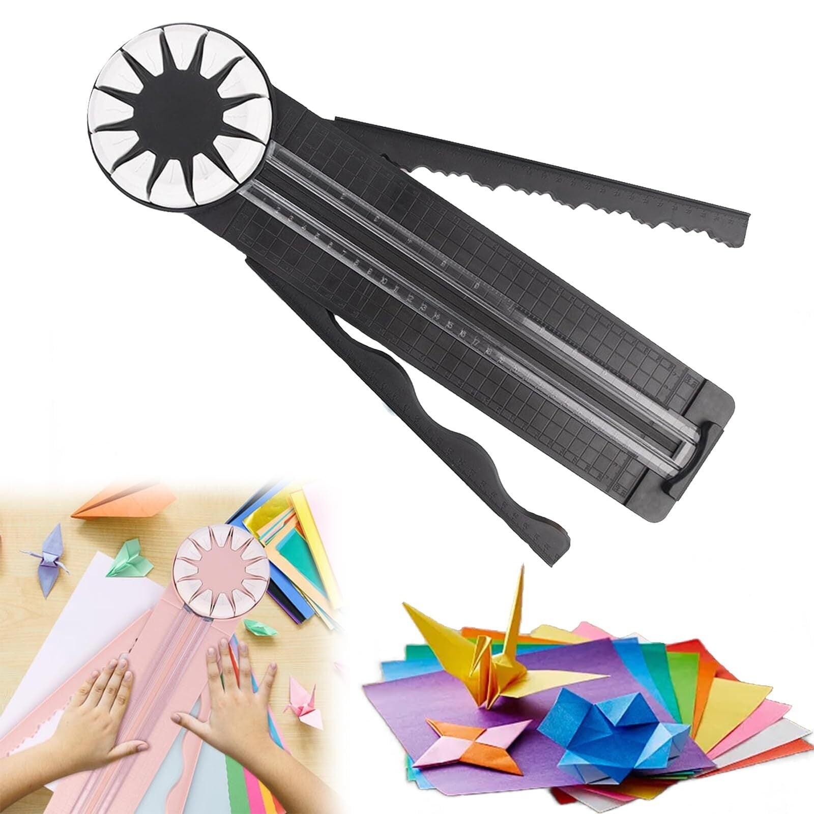 Paper Craft Edge Cutter, 12 in 1 Paper Edge Cutter, deckled Edge Paper ...