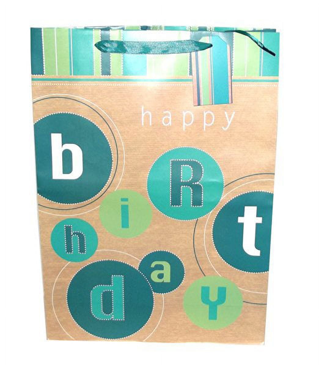 Paper Craft "Happy Birthday" Bubble Gift Bag, 18 X 13 inches - Walmart.com