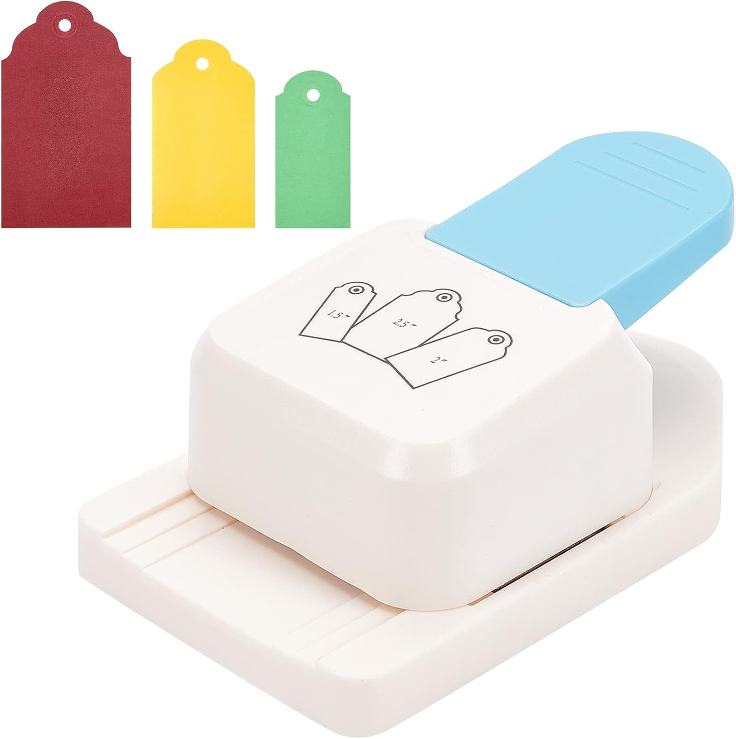 Paper Craft Tag Punch 1.5" 2" 2.5" Tag Shape Lever Action Craft Puncher ...