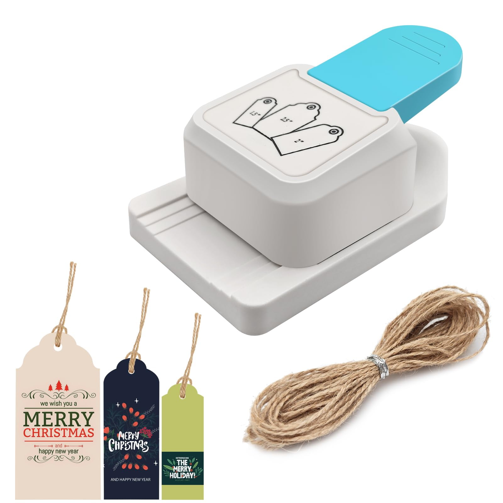 Paper Craft Tag Punch, 1.5, 2 or 2.5 Inch Gift Tag Paper Punches for ...