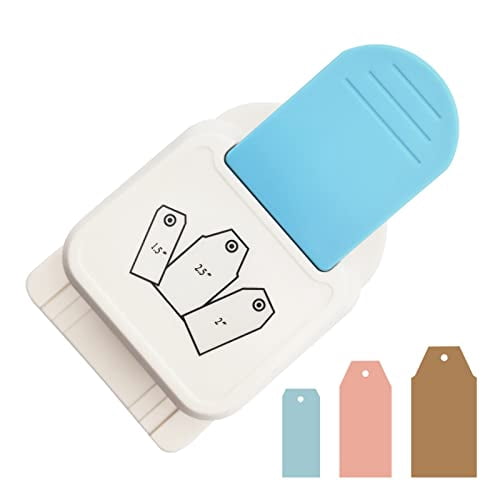 Paper Craft Tag Punch, 1.5, 2 or 2.5 Inch Gift Tag Paper Punches for ...
