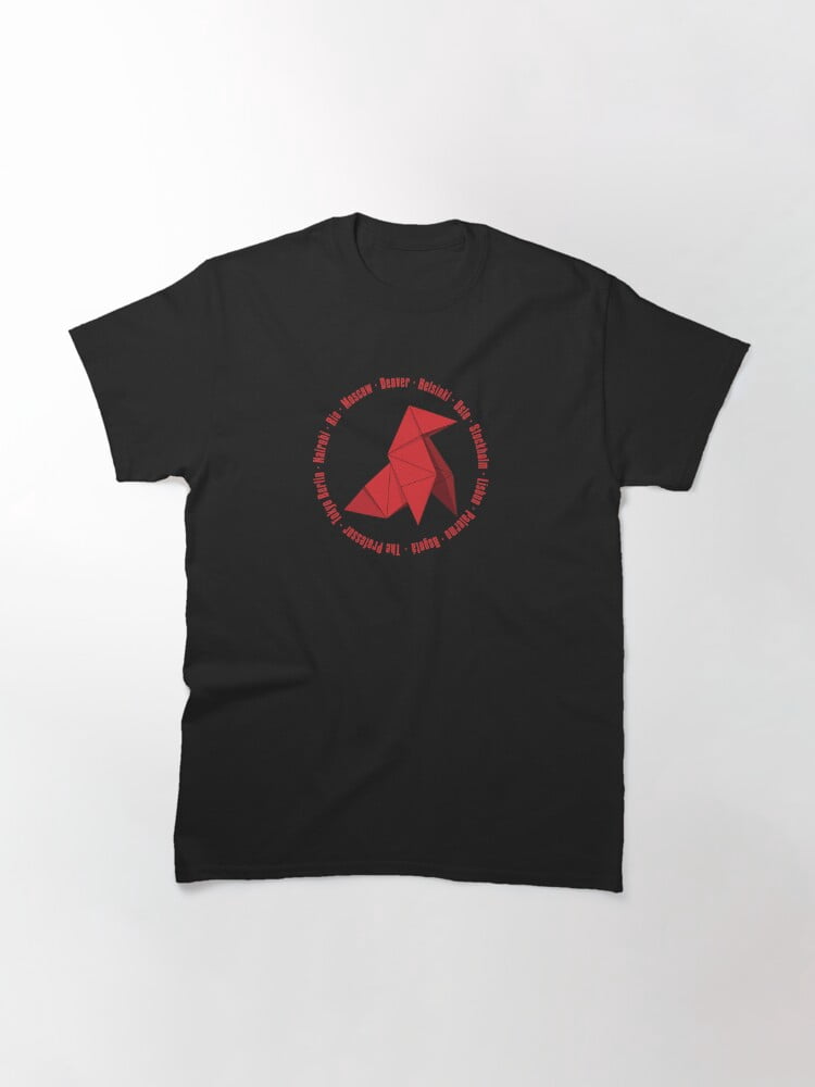 Paper Crane Origami El Profesor La Casa De Papel Classic T-Shirt ...