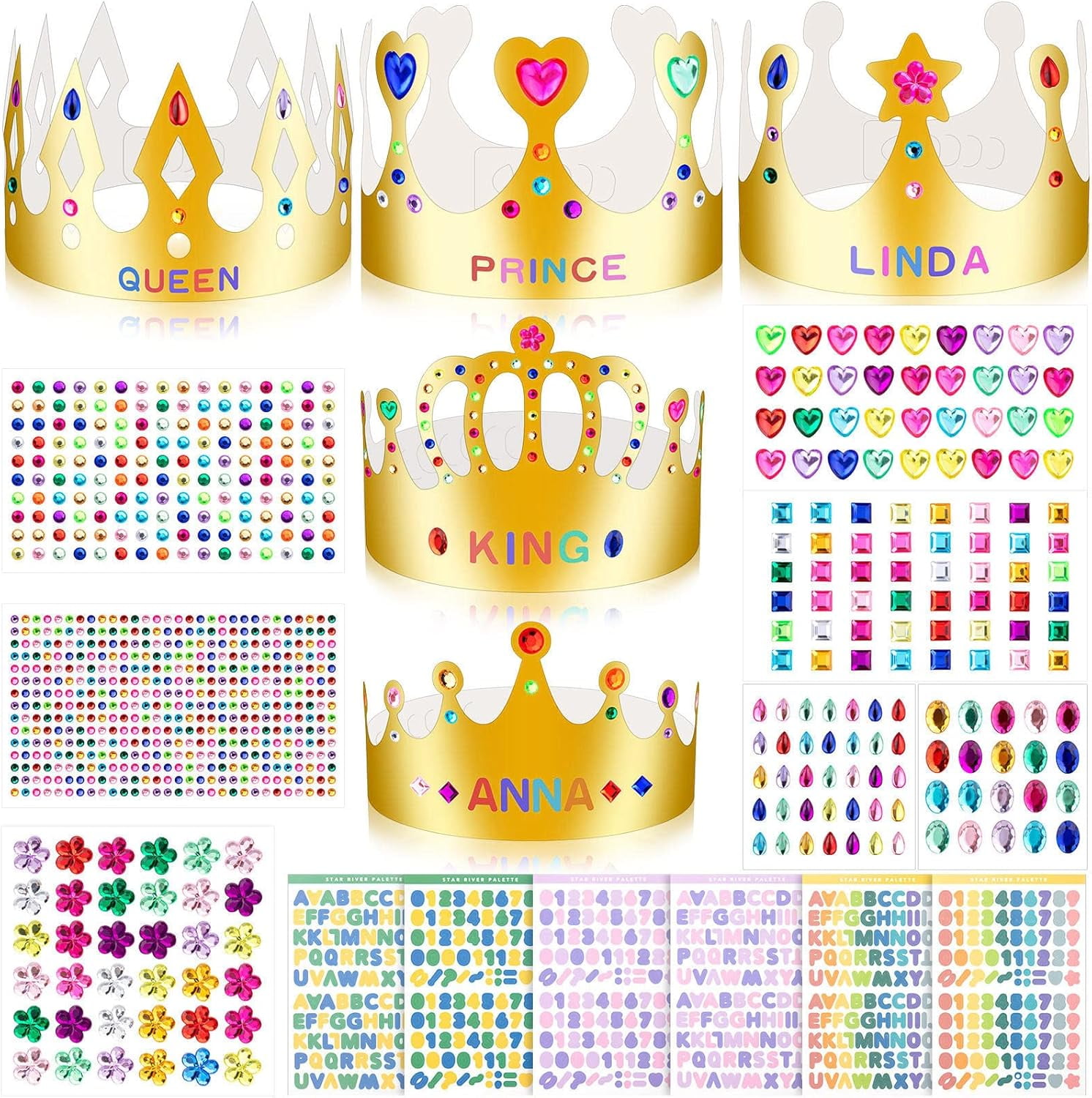 Paper Crowns, Diy Birthday King Crowns Craft to Decorate - Walmart.com