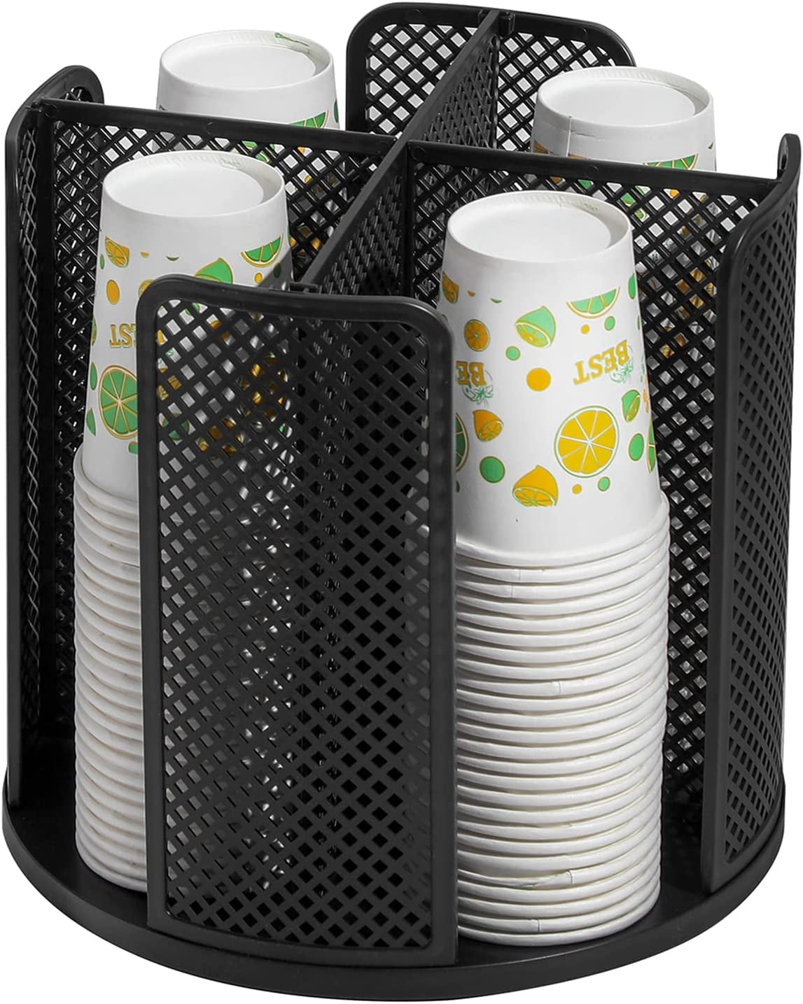 Paper Cup and Lid Holder Plastic Cup Storage Organizer Coffee Cup ...