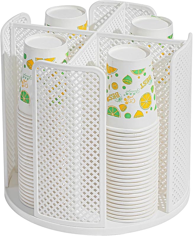 Paper Cup and Lid Holder Plastic Cup Storage Organizer Coffee Cup ...