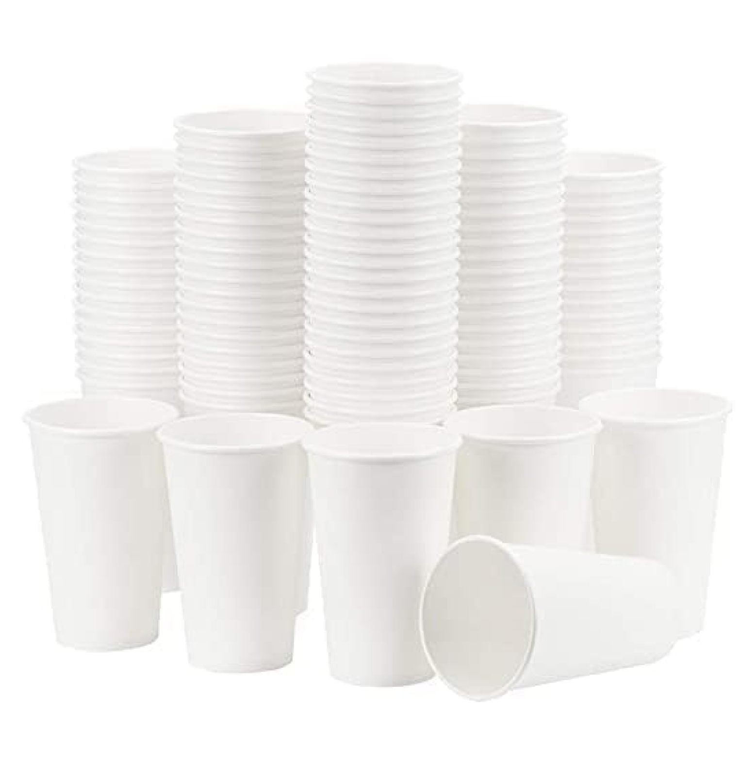 Paper Cups 16 oz 200 Pack for Coffee & Tea Made in USA | Bulk 200 Count ...
