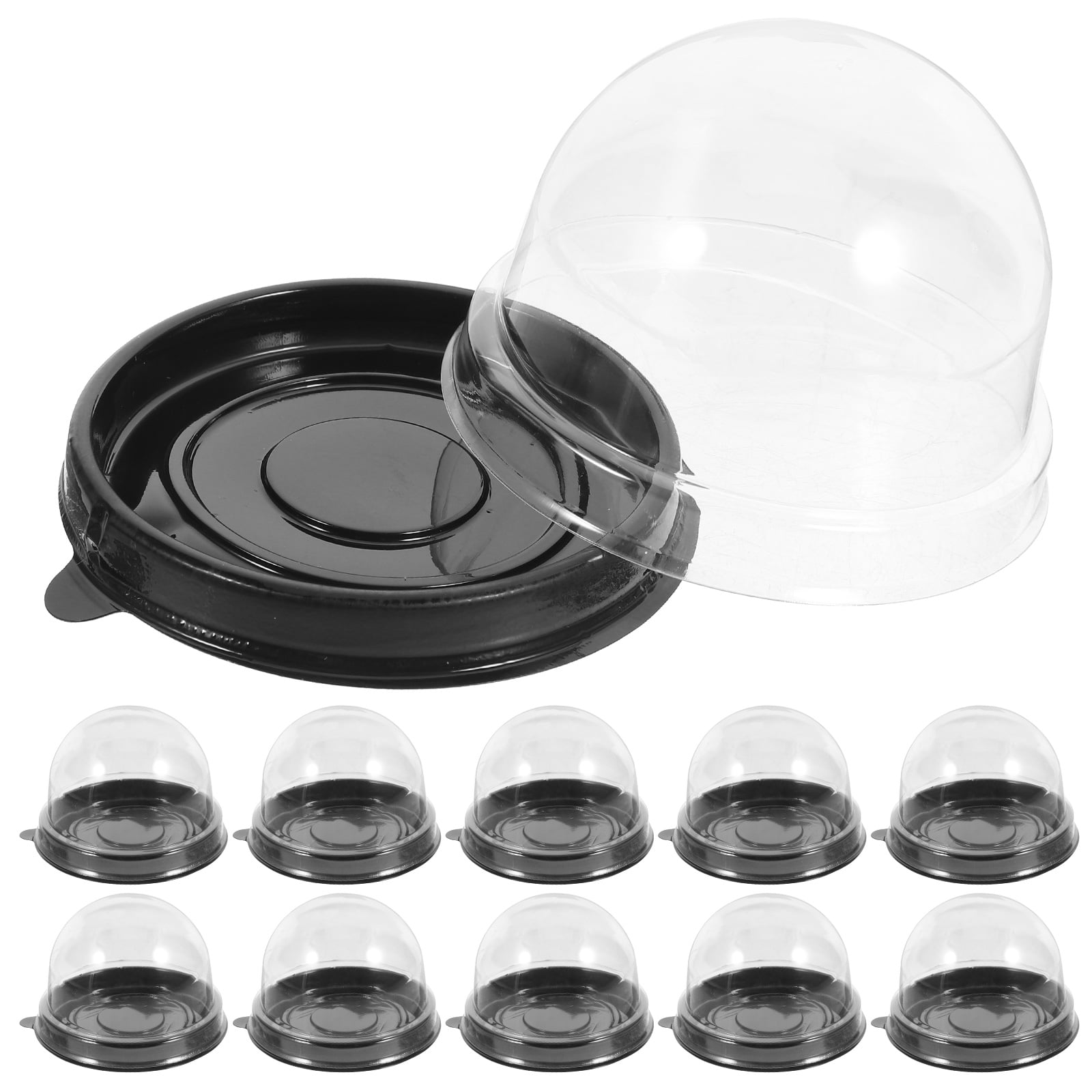 HOMEMAXS 50pcs Boxes Mini Cupcake Container Single Cupcake Box Muffin ...