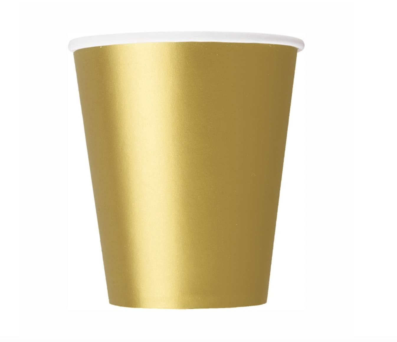 Paper Cups, 9 oz, Gold, 8ct - Walmart.com