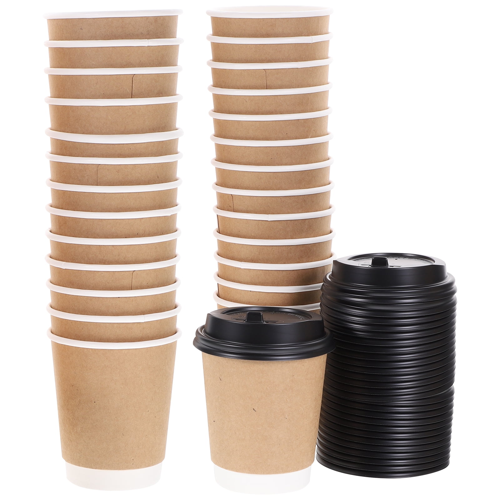 Paper Cups Espresso Plastic for Parties with Lids Togo Hot Coffee ...
