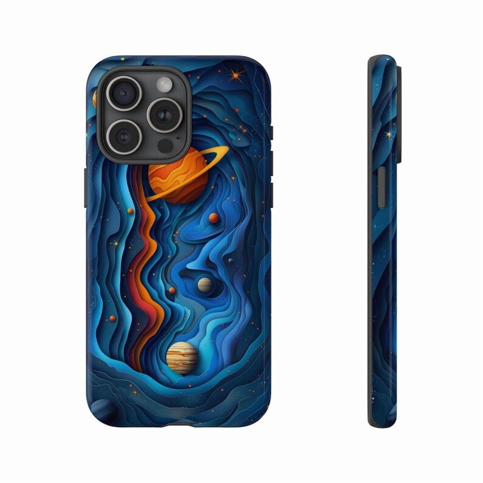 Paper Cut Planet System Artwork Phone Case Outer Space Design with ...