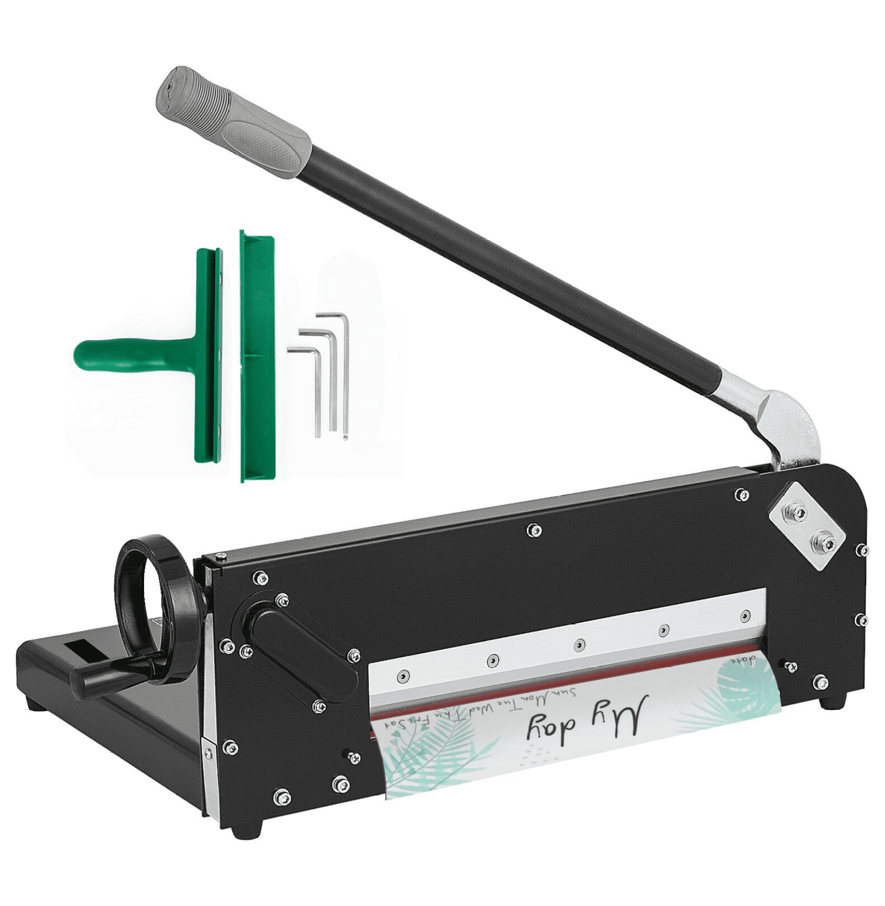 Paper Cutter 12 Inch A4 Heavy Duty 300 Sheet Stack Cutter - Metal Base ...
