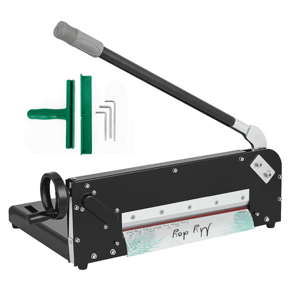Paper Cutter 12 Inch A4 Heavy Duty 300 Sheet Stack Cutter - Metal Base ...