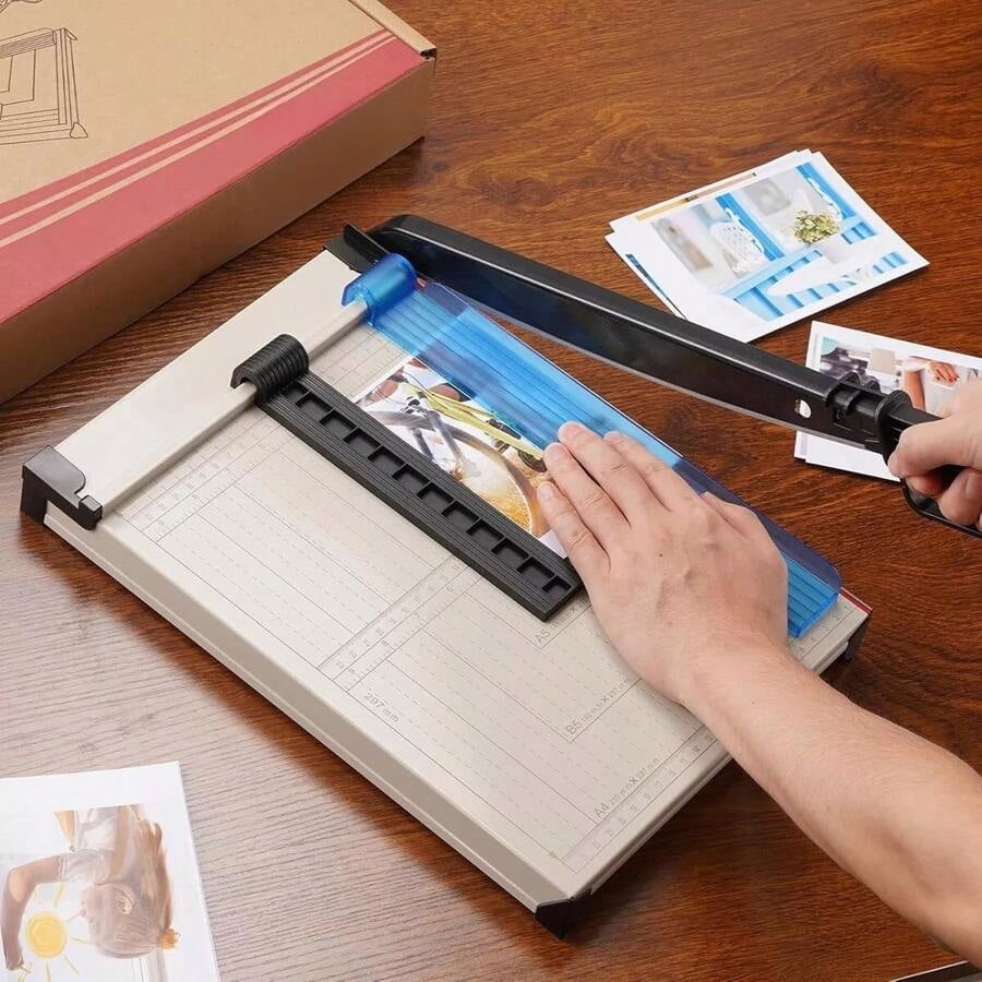 Paper Cutter A4 Paper Trimmer 12" Heavy Duty Paper Cutter A4 To B7 Base ...